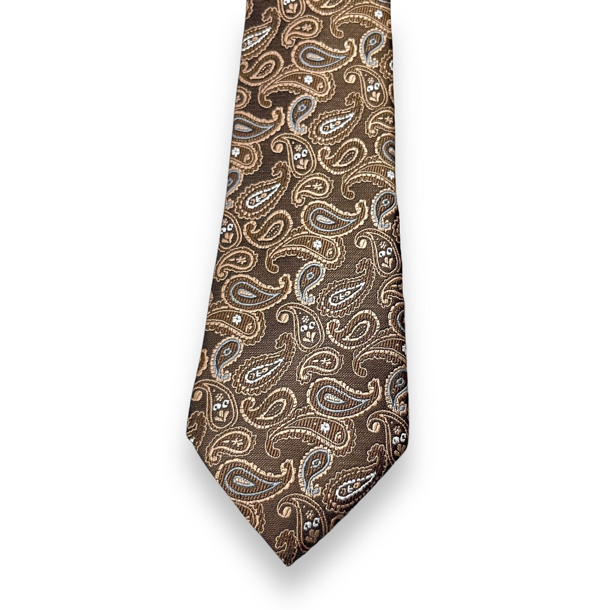 Brown Paisley Tie – Tie Benon