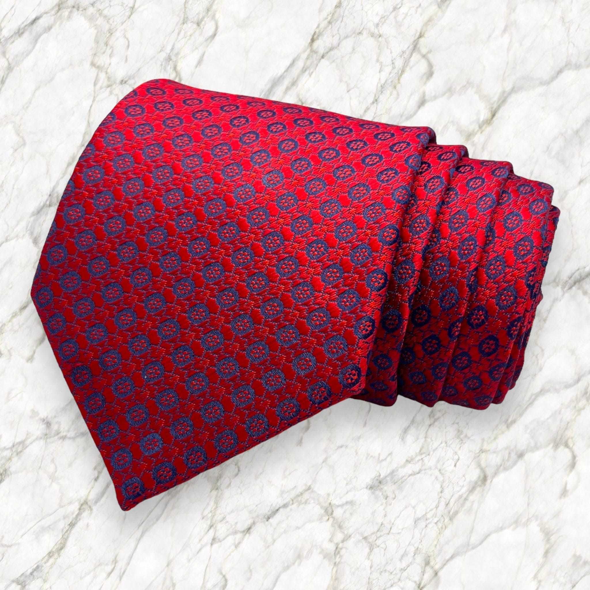 Red Dotted Self Tie | TIE BENON – Tie Benon