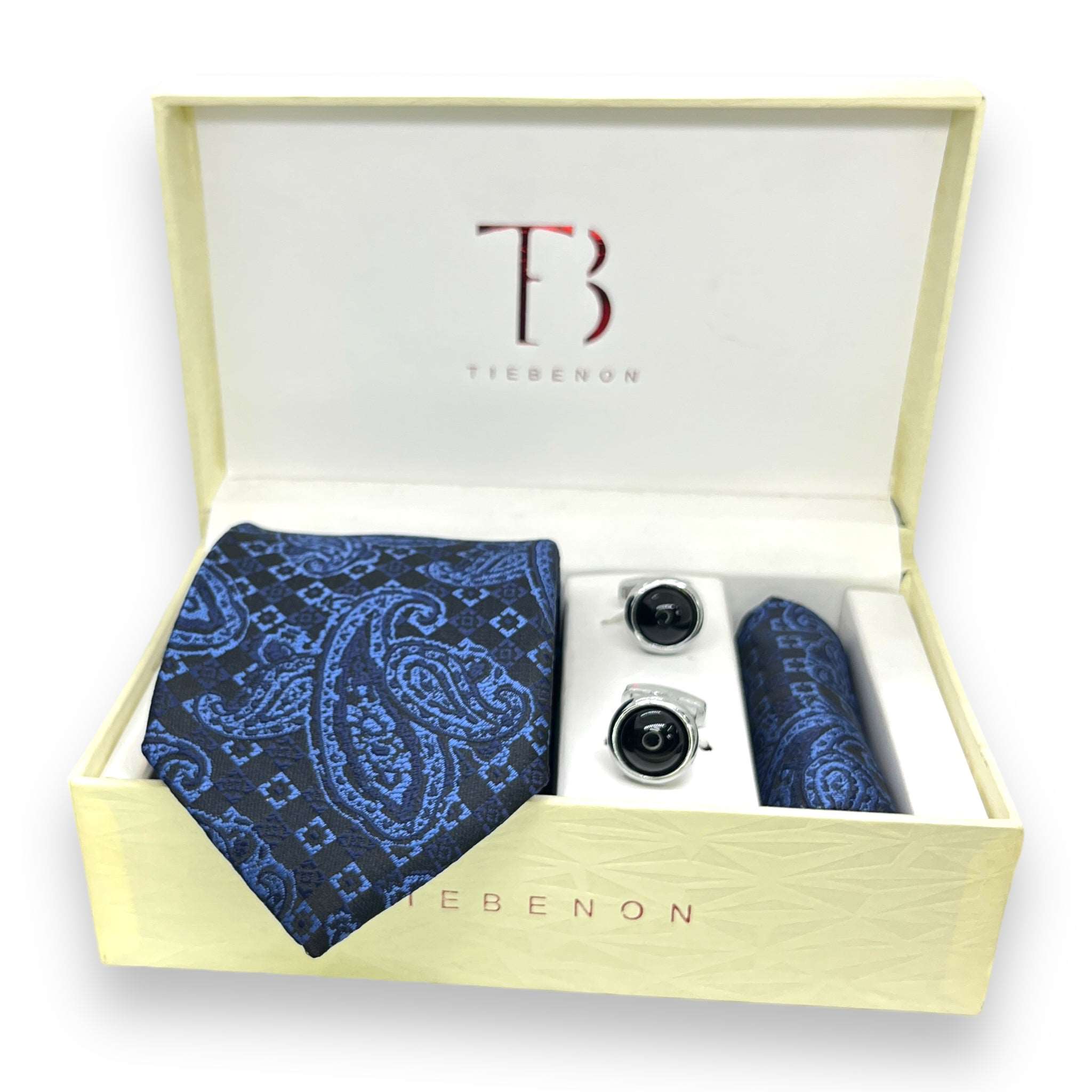 Blue Paisley Tie Combo – Tie Benon