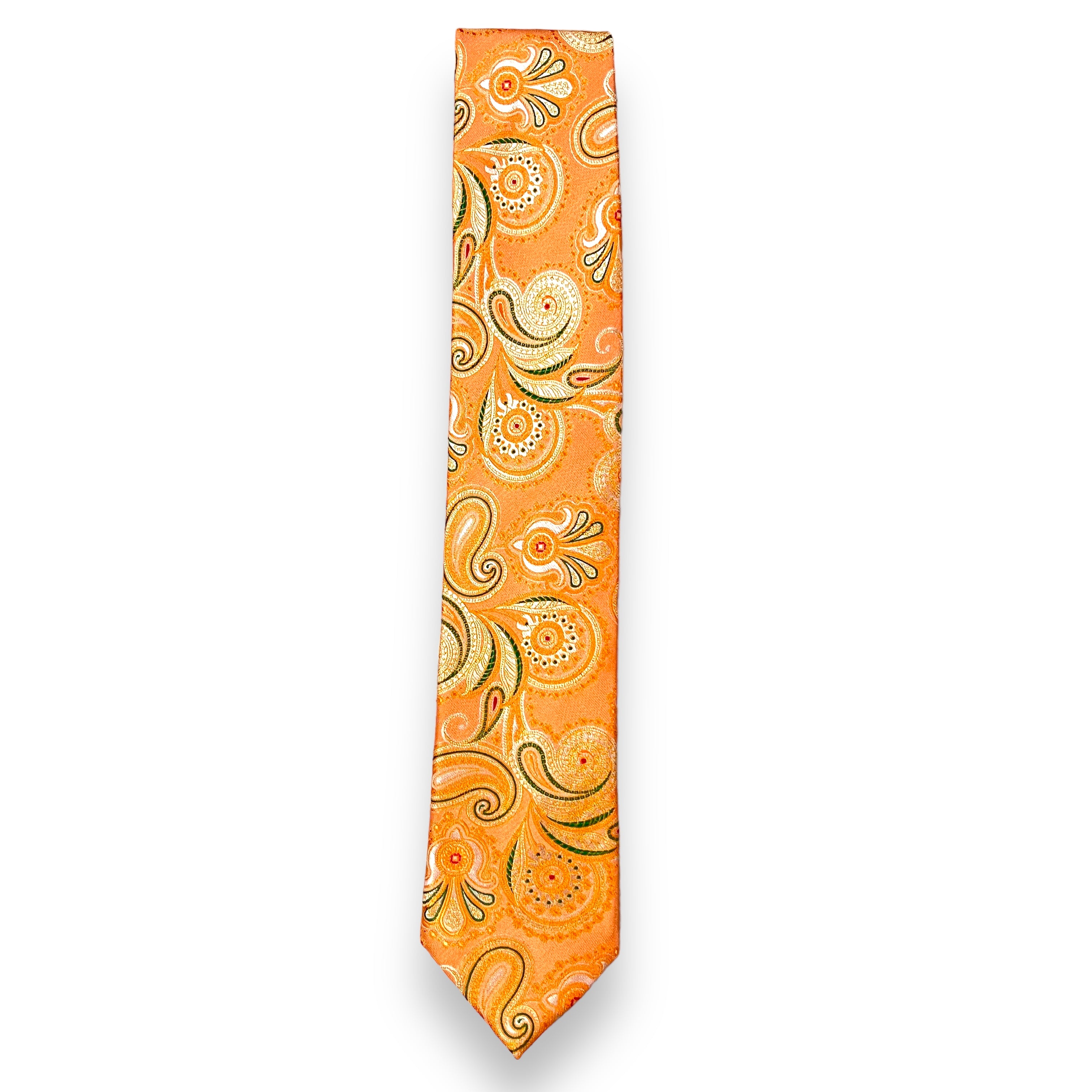 Buff Orange Paisley Tie – Tie Benon